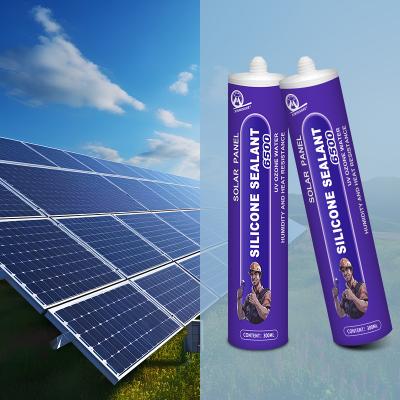 China MH6500 Silicone Sealant for Solar Panel Bonding Adhesive Waterproof Photovoltaic Modules 0.7h Surface Drying for sale