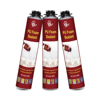 China Professional Fire Resistance PU Foam Sealant 750ML B2 Rated for Doors and Windows -40℃ to +90℃ Range for sale