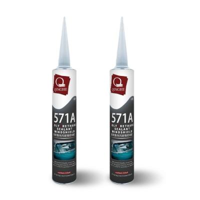 China PU Sealant MH571A Black Polyurethane Windshield Auto Glass Waterproof Adhesive 400% Elongation for sale