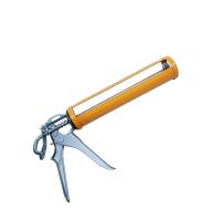 China Stainless Steel Ratchet Rod Plunger Type MH Sealant Gun for 310ml-400ml Cartridge Filling for sale