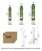 China 750ml MH PU Foam High Density Spray Insulation - 8-10 Min Tack-Free, A5 Fire Rating Polyurethane Sealant for sale