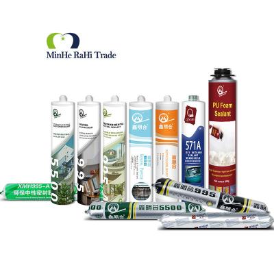 China Fire Retardant Crystal Clear Silicone Caulk Sealant Polyurethane Adhesive 300ml for sale