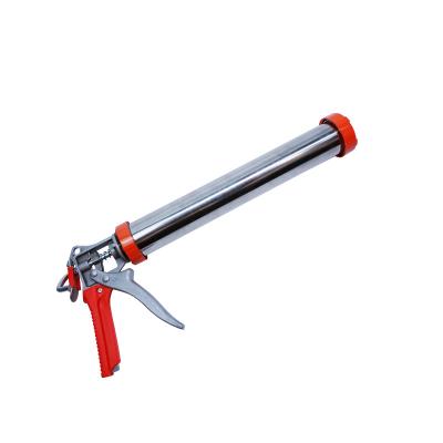China 18:1 Thrust Ratio Aluminum Barrel Sausage Caulking Gun with 20oz Stainless Steel Rod for 310ml-400ml Cartridges for sale
