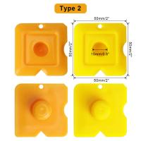 China Plastic Metal Caulk Tool with 4 Interchangeable Silicone Pads for Grout Removal and Sealant Finishing for sale