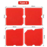 China Plastic Metal Caulk Tool with 4 Interchangeable Silicone Pads for Grout Removal and Sealant Finishing for sale