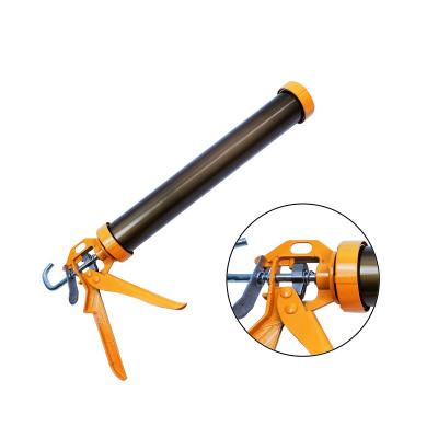China Retate 360 Degree Sausage Caulking Gun 20 oz 12 Drive Stainless Steel Manual Sealant Gun for sale
