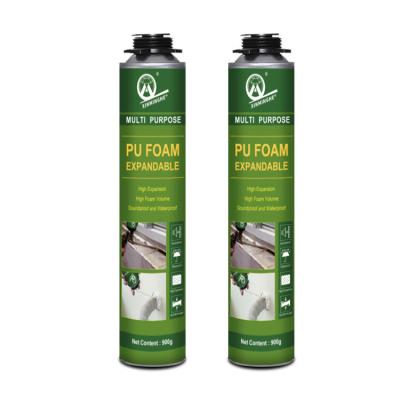 China Bubble 750ml Polyurethane PU Foam Spray Fast Drying One Component Sealant for sale