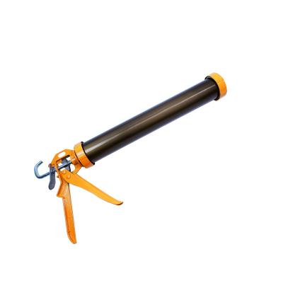 China MH 15inch 600ML Manual Drive Sealant Gun for 20oz 10.3oz Sausage Caulk with Stainless Steel Barrel for sale