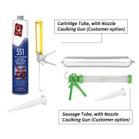 China MH551 PU Sealant Black Waterproof Adhesive 600% Elongation for Construction Metal Wood Window Door for sale
