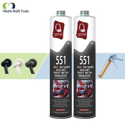 China MH551 PU Sealant Primer for Car Bonding Sealing Black White Sheet Metal Auto Adhesive 600% Elongation for sale