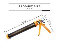 China 15 Inch MH Sealant Gun 20oz Sausage Pack Bulk 18 Thrust Ratio Aluminum Barrel for sale