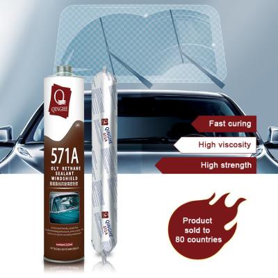 China MH571A Black White Polyurethane Windshield Sealant 590ml 300ml for Auto Glass Bonding for sale