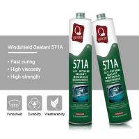 China Auto Glass PU Sealant 571A Fast Curing Windshield Adhesive 590ML 300ML for sale