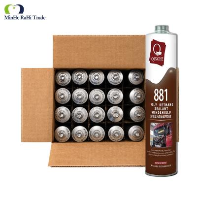 China Auto Glass Windshield PU Sealant 881 Polyurethane Adhesive 300ML 590ML OEM for sale