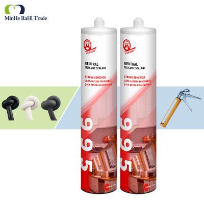 China MH995 Silicone Sealant Fast Cure Durable Waterproof Clear Window Glass Adhesive 590ml Sausage Industrial Grade for sale