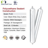 China PU40 Polyurethane Construction Sealant 600ML Sausage - Fast Curing 3 Hours, 600% Elongation for Waterproof Bonding for sale