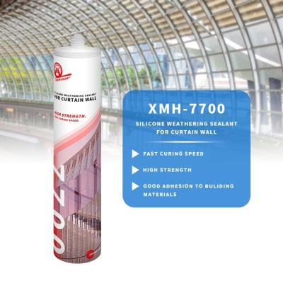 China MH7700 Black Weather Resistant Structural Silicone Sealant 590ml for Windows and Doors for sale