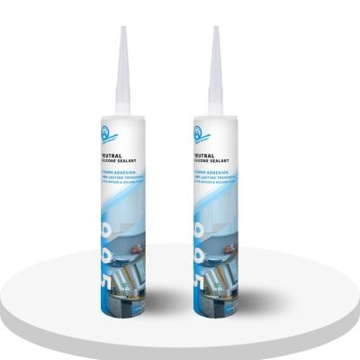 China White Neutral Silicone Sealant MH995 for 3D Wall Aluminum Roof Decorative Panel 590ml for sale