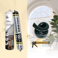 China MH995 Black Structural Silicone Sealant Weatherproof Bonding Sealing Quick Dry for Glass Roofing 590ml for sale