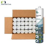 China MH6500 Neutral Cure Silicone Sealant 300ml for Solar Panel RV Mobile Home Waterproof Black for sale