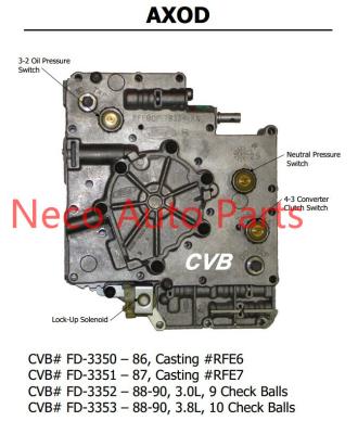 China Auto transmission AXOD sdenoid valve body good quality used original parts for sale