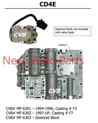 China Auto transmission CD4E sdenoid valve body good quality used original parts for sale