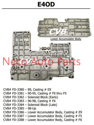 China Auto transmission E4OD sdenoid valve body good quality used original parts for sale