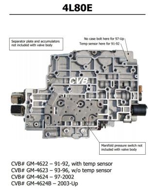 China Auto Transmission 4L80E sdenoid valve body good quality used original parts for sale