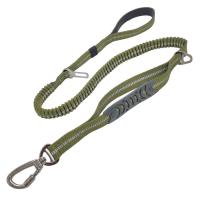 China Nylon Neoprene Padded Strong Dog Lead Soft Handle Shock Absorbing Bungee Dog Harness for sale