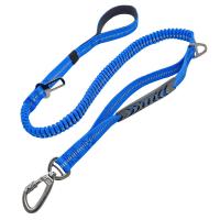 China Nylon Neoprene Padded Strong Dog Lead Soft Handle Shock Absorbing Bungee Dog Harness for sale