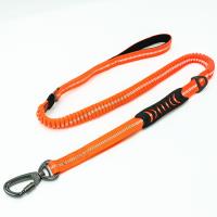 China Nylon Neoprene Padded Strong Dog Lead Soft Handle Shock Absorbing Bungee Dog Harness for sale