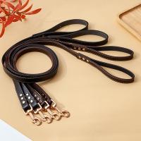 China XL Size PU Leather Pet Leash Explosion Proof Rush Dog Leash for sale