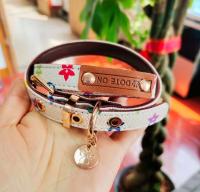 China Eco Friendly Pet Collar Presbyterian Fur Teddy Schnauzer Dog Collar Leash Set for sale