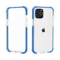 China Translucent Blue Iphone12 Series PMMA Clear Mobile Phone Cases for sale