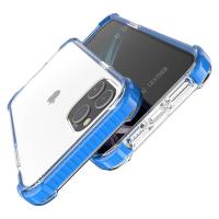 China Translucent Blue Iphone12 Series PMMA Clear Mobile Phone Cases for sale