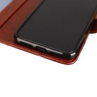 China Luxury Card Insert PU Trifold Leather Flip Cases for sale