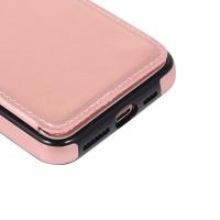 China iPhone11 Flip Card Holder Pink ODM Leather Flip Cover for sale