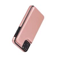 China iPhone11 Flip Card Holder Pink ODM Leather Flip Cover for sale