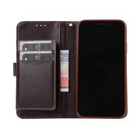 China Kickstand IPhone11 Leather Flip Phone Case With Credit Slots for sale