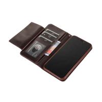 China Kickstand IPhone11 Leather Flip Phone Case With Credit Slots for sale