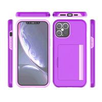 China Card Holder IPhone11 3in1 TPU Smartphone Protective Cases for sale