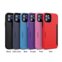 China Card Holder IPhone11 3in1 TPU Smartphone Protective Cases for sale