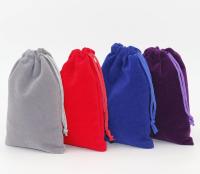 China Velvet Braid Strap 25cm Marketing Gift Bags for sale