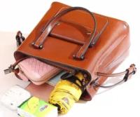 China Tote Fashion Genuine Leather 23*20*12cm Luxury Lady Bags for sale