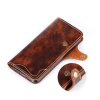 China Classic Genunine Leather OEM ISO9001 Wallet Phone Case for sale