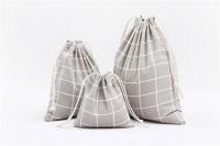 China Shopping Cotton Linen 14cm Promotional Gifts Bags for sale