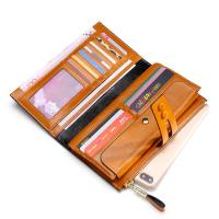 China Genuine Leather ODM 1.5cm Personalized Zipper Wallet for sale