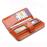 China Credit Card PU 19*9.5*3CM Personalized Zipper Wallet for sale