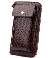 China Large Capacity PU Alligator Leather 22CM Clutch Wallet for sale