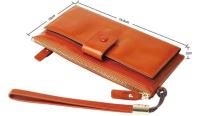 China Personzied 19*9*3CM Leather Women's Wallet With Card Holder for sale